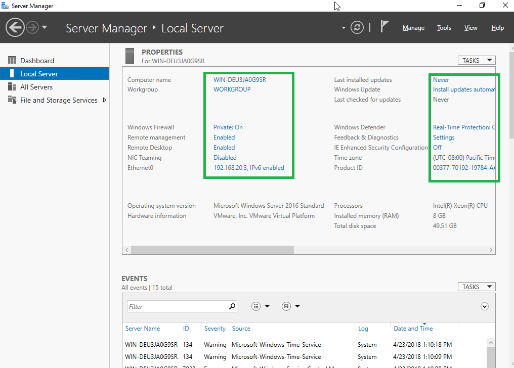 Configure Server Using Server Manager – Windows Server 2016 ... Configure Server Using Server Manager – Windows Server 2016 ...
