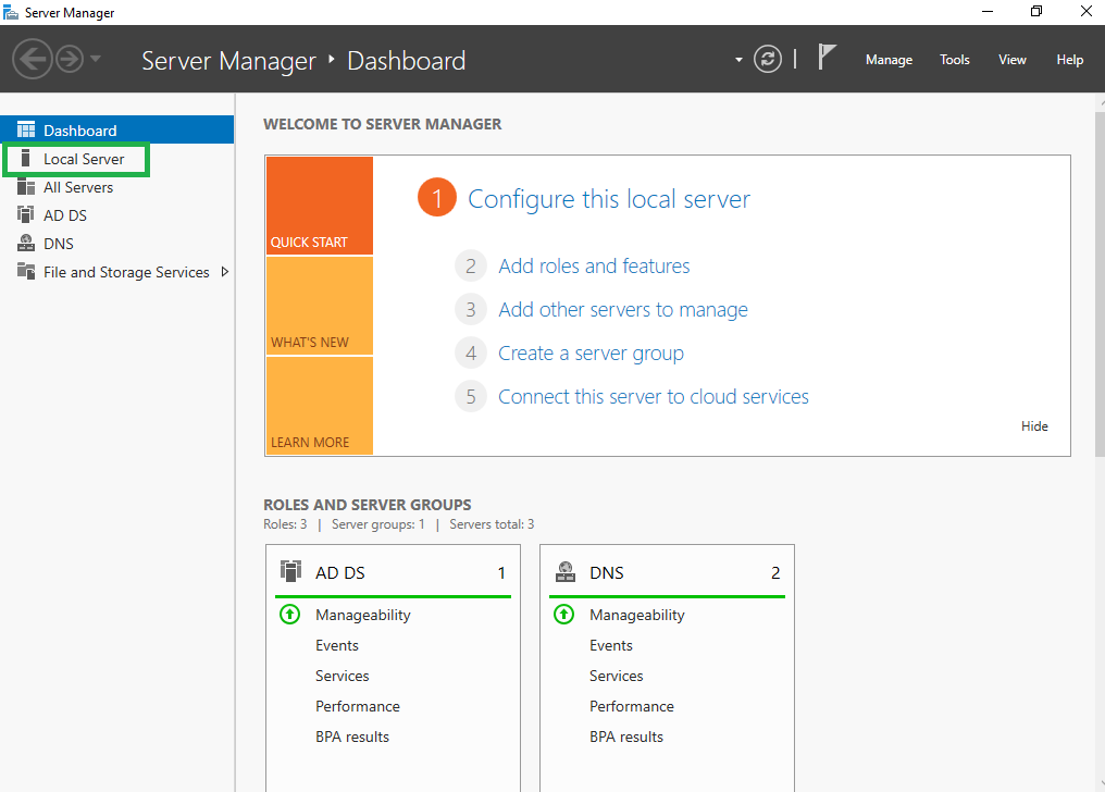 Configure Server Using Server Manager – Windows Server 2016 ... Configure Server Using Server Manager – Windows Server 2016 ...